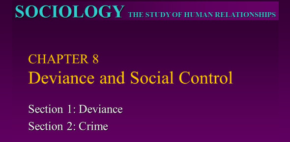 Sociology 101: Deviance And Social Control Quiz! - Trivia , Flashcards & Questions